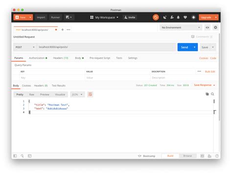 Submit Request With Postman