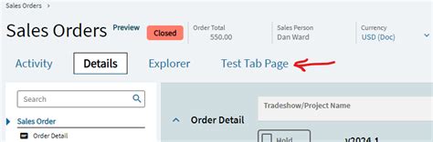 Adding A Pagetab To Tab Strip On Existing Application Not Displaying Content Kinetic Erp