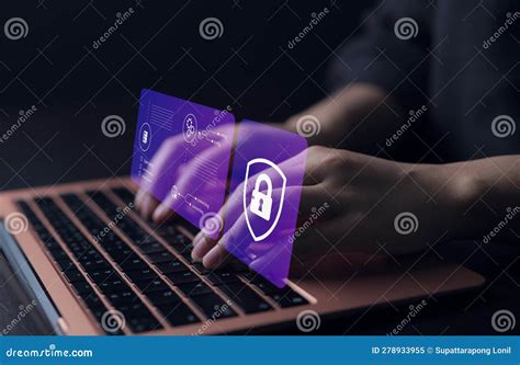Cybersecurity Concept Woman Is Logging In With A Username And Password