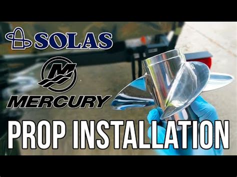 How To Install Change Boat Motor Prop 20hp Mercury Outboard YouTube