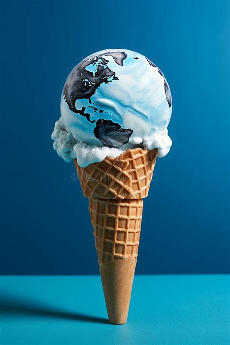 Melting Ice Cream Earth Stock Illustrations 133 Melting Ice Cream