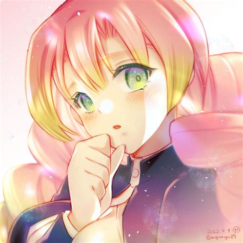 甘露寺蜜璃 「4月の刀鍛冶の里篇楽しみだーからの蜜璃ちゃん再掲〜 」ぐーやん🎀skebご依頼募集中！のイラスト