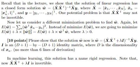 Recall That In The Lecture We Show That The Solution Chegg Com