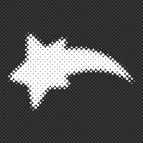 Dotted Shooting Star Png Halftone Premium Png Rawpixel
