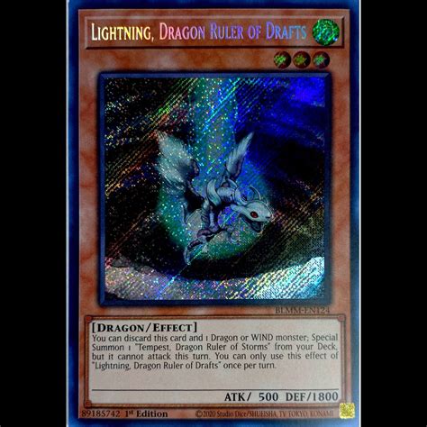 Lightning Dragon Ruler Of Drafts Blmm En124 Secret Rare