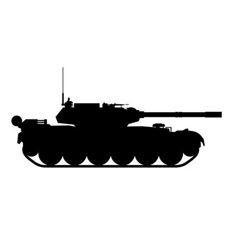 militar tanque silueta icono vector militar tanque silueta para icono símbolo o signo