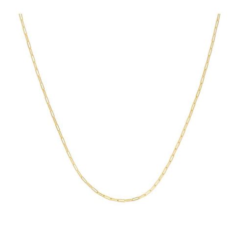 14k Yellow Gold Paperclip Chain 24 Necklace 21894281 Hsn