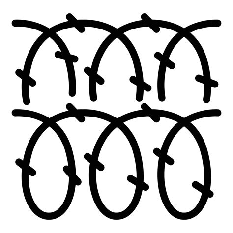 Spike Wire Icon Outline Style 15908110 Vector Art At Vecteezy