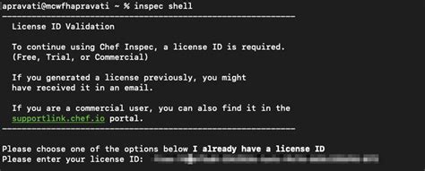 Chef Inspec 6 Licensing Tiers How To Access The License Keys Chef