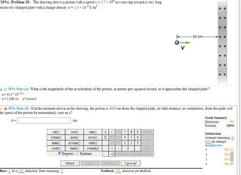 Solved Problem The Drawing Shows A Proton With A Chegg