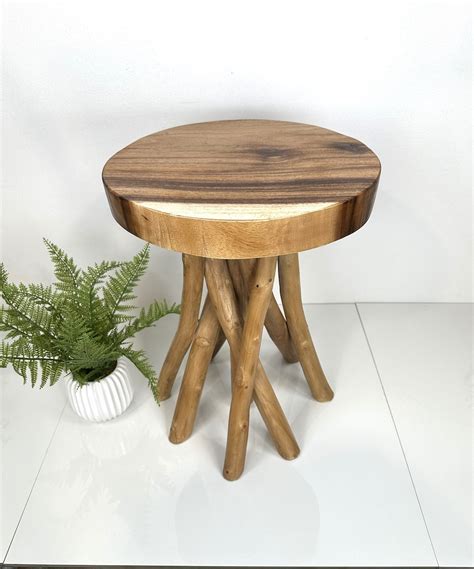 TEAKWOOD ROOT STOOL Balinese Teak Wood Stool Bali Teak Root Stool