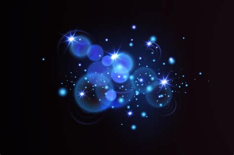 반짝임 Bokeh 배경 프리미엄 벡터