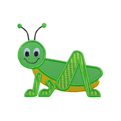 Grasshopper Applique Machine Embroidery Digital Design Critter Bug