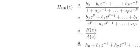Truncated Infinite Impulse Response Tiir Digital Filters