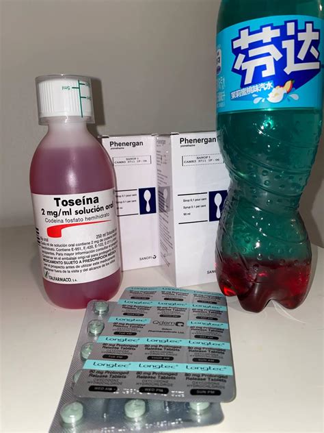Toseina Codeine French Promethazine Longtec Oxys 80mg Rdrank