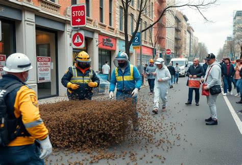 Emergency Response To Bee Swarm In Taylor