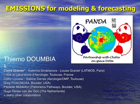 Pdf Surface Emissions For Modelling And Forecasting