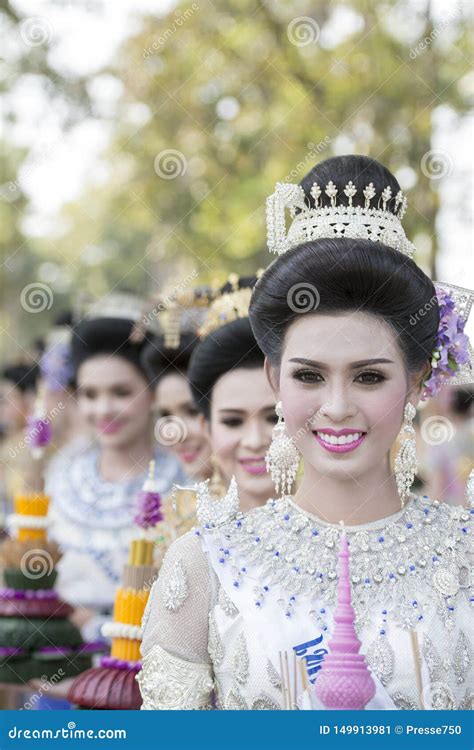 Asia Thailand Sukhothai Loy Krathong Tradition Editorial Photo Image
