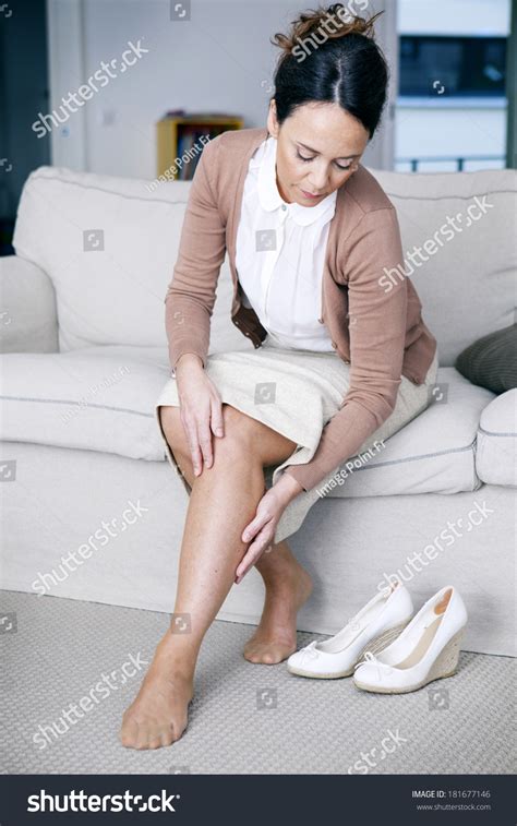 Leg Pain Woman Stock Photo Shutterstock