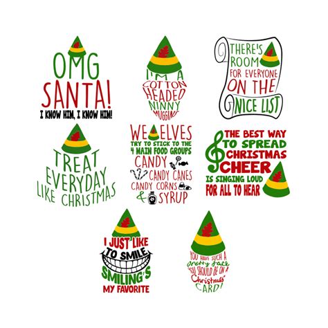 Elf Bundle Svg Cut Files For Cricut Silhouette Cameo Christ Inspire