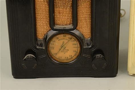 Lot Two Emerson Model 108 Mini Tombstone Radios Circa 1935 Height