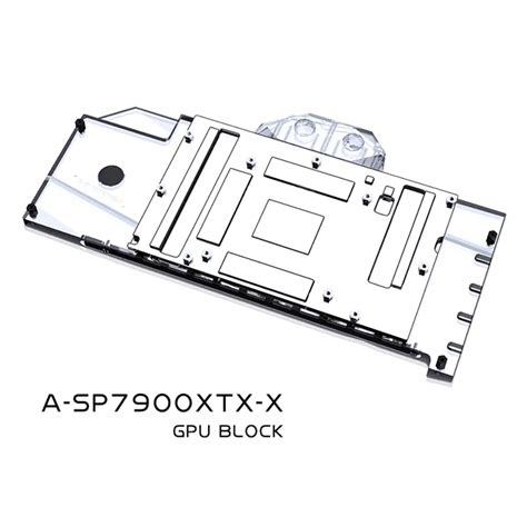 Gpu Block Sapphire Rx 7900 Xtx Bykski Rgb Power Up Water Cooler De