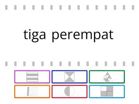 Tahun 2 Pecahan Find The Match