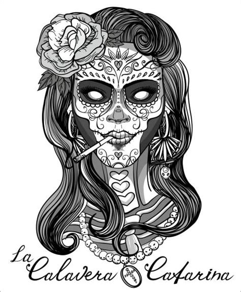 240 Sugar Skull Makeup Stock Illustrations Royalty Free Vector