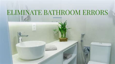 Eliminating Bathroom Errors Typical Errors And Their Fixes Home