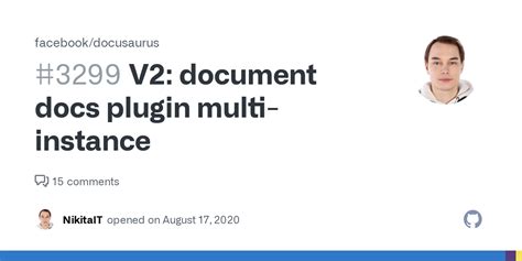 V2 Document Docs Plugin Multi Instance · Issue 3299 · Facebookdocusaurus · Github