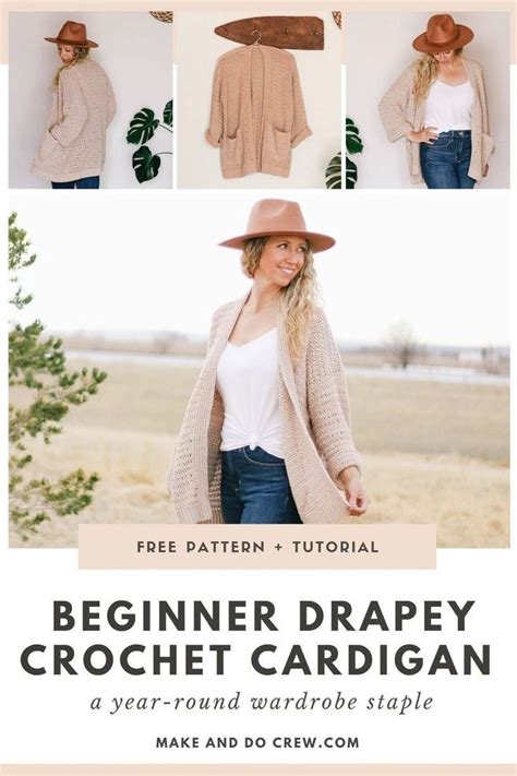 Easy Seamless Crochet Cardigan For Beginners Free Pattern Crochet