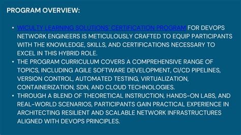 Certification For Devops Network Engineers Optimizing Network