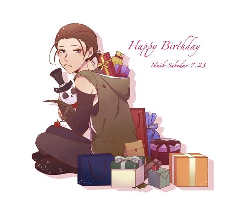「ナワーブちゃお誕生日おめでとう〜〜〜〜〜大好き〜〜〜」おそば🐏のイラスト