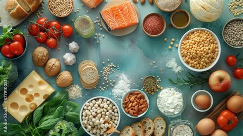 Set Of Main Food Groups Macronutrients Carbohydrates Fats Proteins And Fructose 5 Main Food