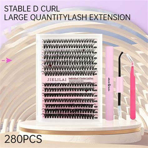 Jfy Diy Lash Extension Kit Individual Lashes Cluster D Curl Eyelash