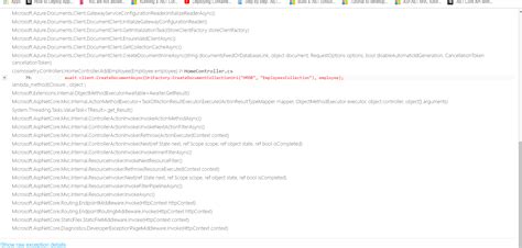 Asp Net Httprequestexception An Error Occurred While Sending The Request Stack Overflow