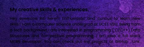 Text Not Visible · Issue 1 · Riti2409portfolio · Github