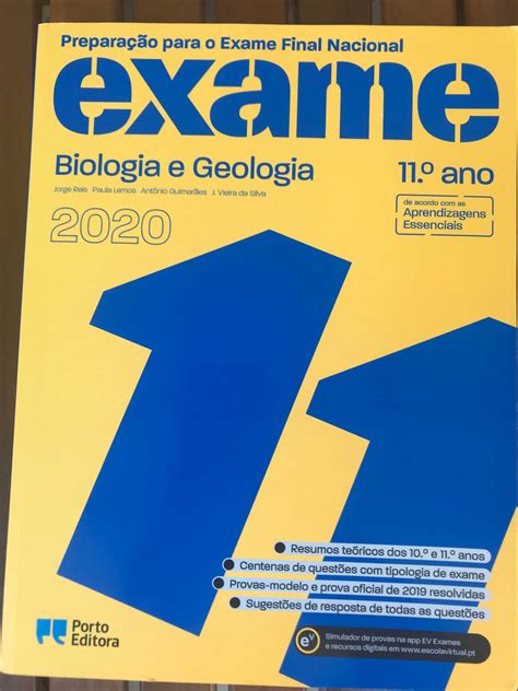 Livro De Preparação Para Exame Biologia E Geologia 11º Ano Cascais E