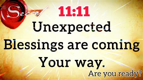 1111 Unexpected Blessings Are Coming Your Way 🥳 Gods Message Today 🙏