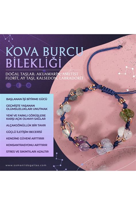 OSMANLI DOĞAL TAŞ Kova Burcu Doğal Taş Natürel Makrome Bileklik Fiyatı
