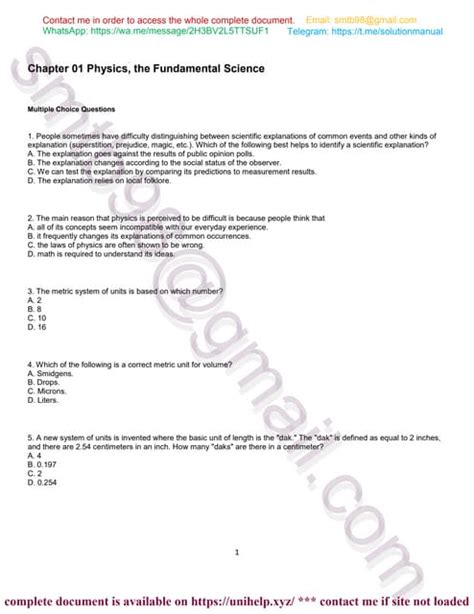 Comprehensive Answers To Selected Problems A Quantum Approach To