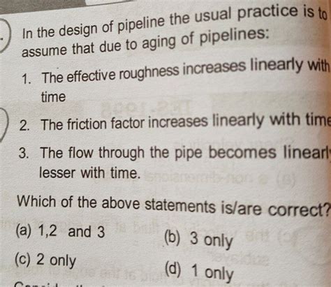 In The Design Of Pipeline The Usual Practice Studyx