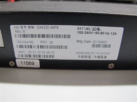 Juniper Networks Ex4200 Series 48poe For Parts Only Bmi Surplus