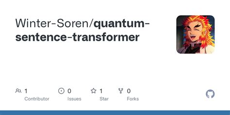 Github Winter Soren Quantum Sentence Transformer
