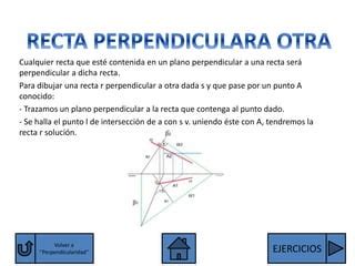 Perpendicularidad y paralelismo en el S Diédrico PPT