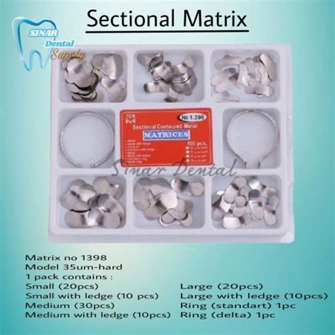 Promo Dental Matrix Band Sectional Contoured Matrices Wedges Diskon 33