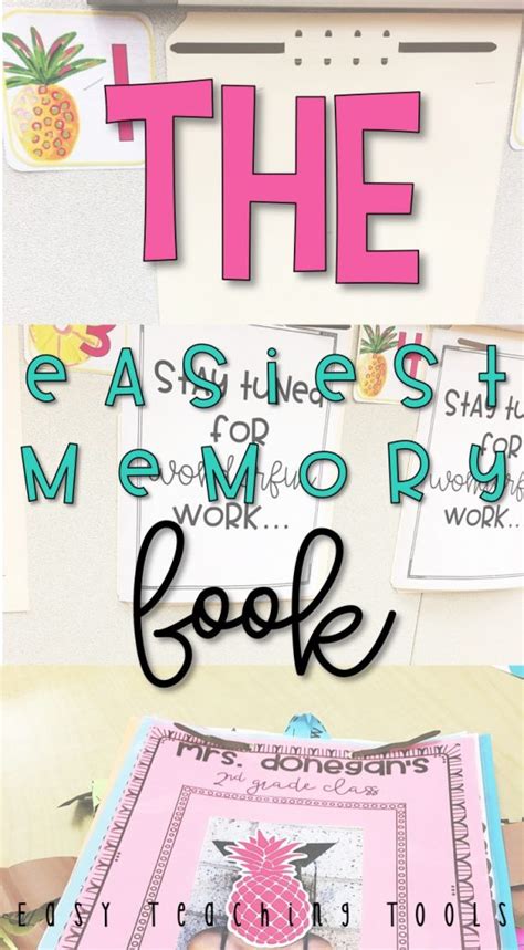 Display Babe Work That Turns Into A Memory Book Easy Teaching Tools