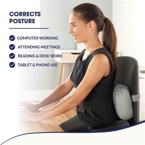 Buy Relax Support Rs11 X Lumbar Support Pillow Medium Firm Memory Foam Office Chair Back