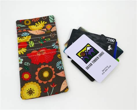 Floral Credit Card Holder 6 Slot Credit Card Insert Wallet Or Bag