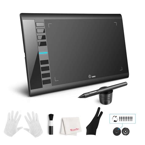 UGEE M708 Graphics Tablet, 10 x 6 Inch Large Drawing Tablet, 8192 ...